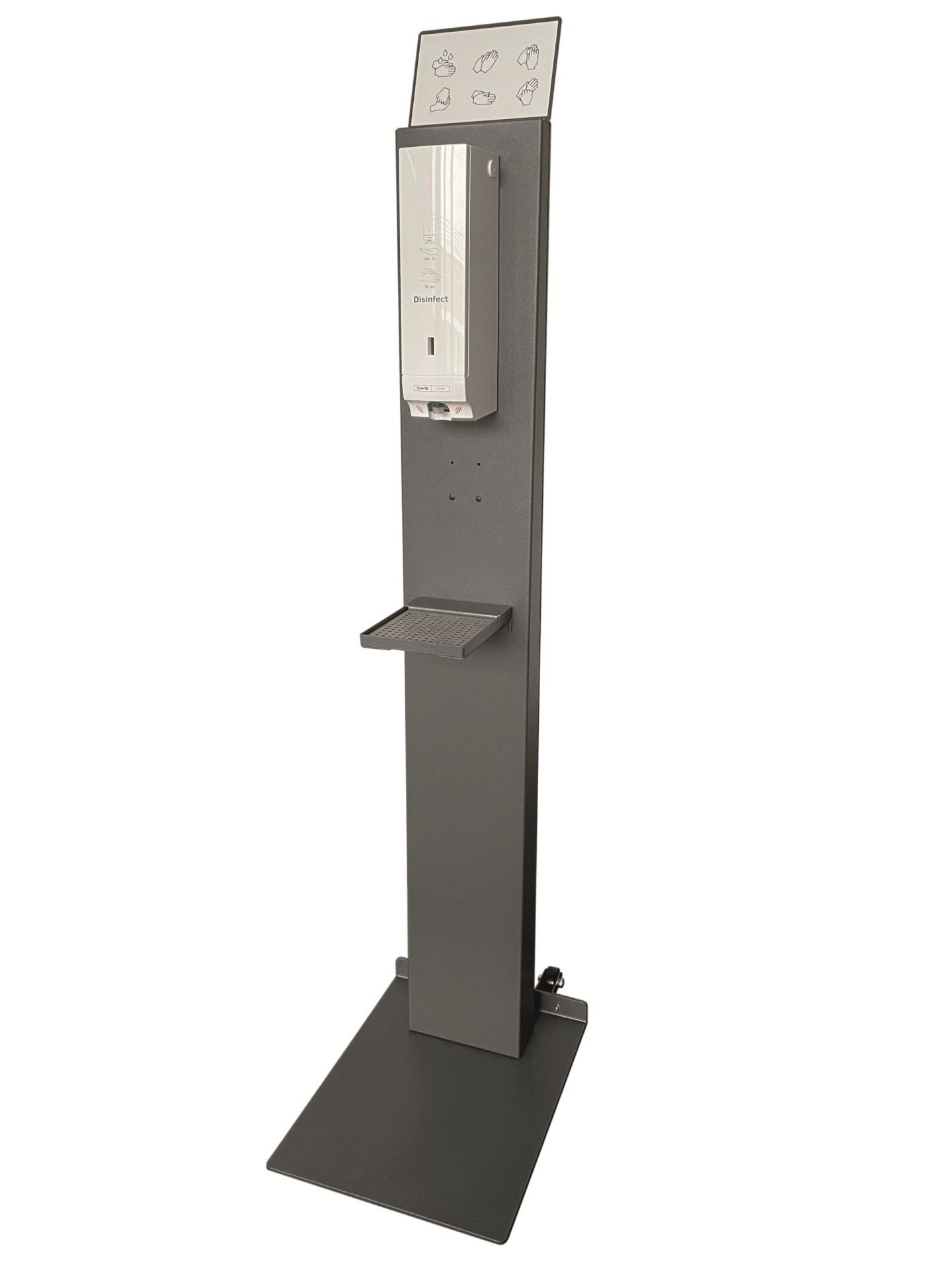 CWS Paradise Disinfect Tower Edelstahl | für Desinfektionsmittelspender